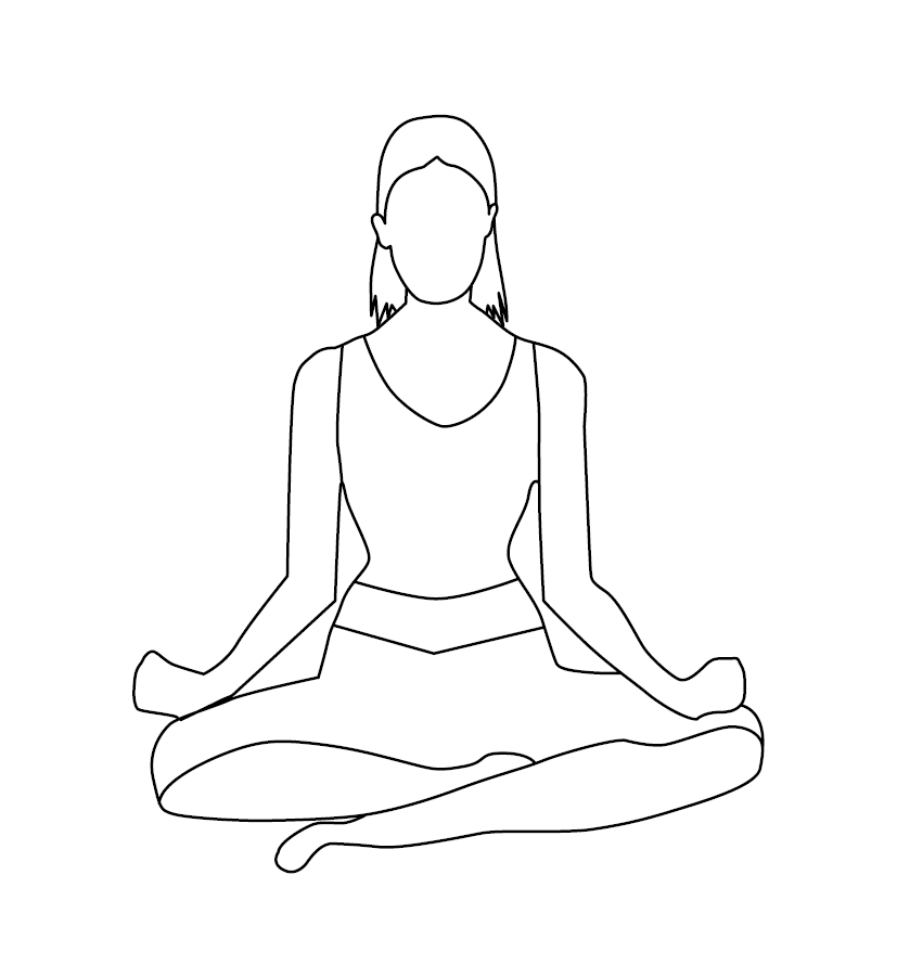 Free Yoga Posture Coloring Page for Kids – Printable PDF