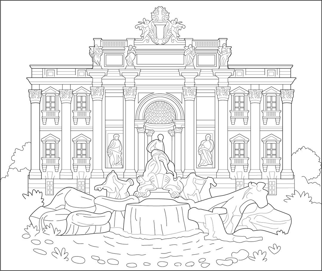 Italy Coloring Pages – Free Printable Landmarks for Kids