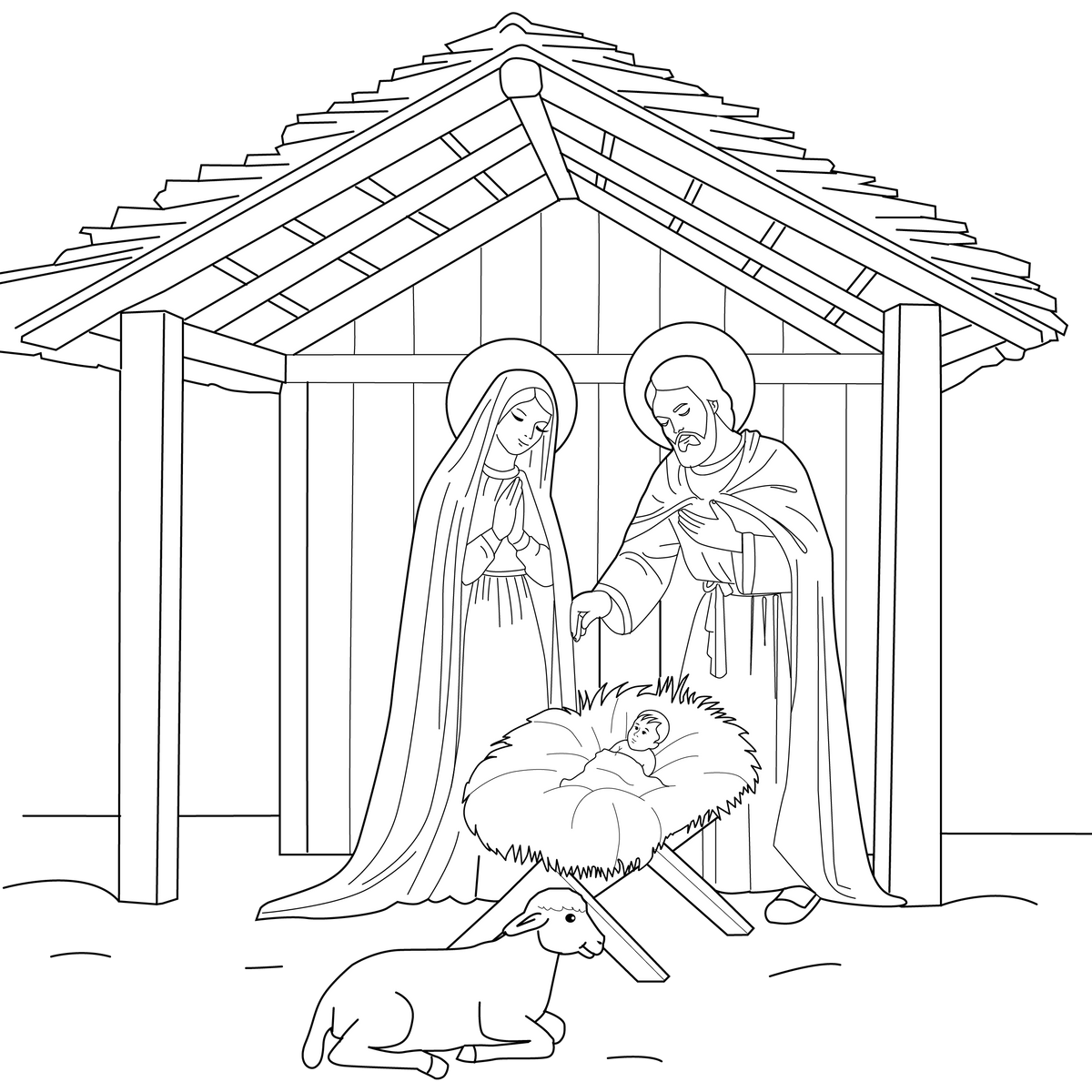 Bethlehem Free Printable Coloring Page - Free Printable Coloring Page PDF
