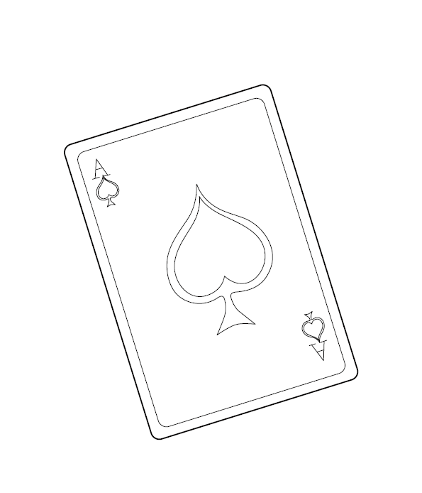 Playing Cards Coloring Page – Fun Printable Sheet for Kids