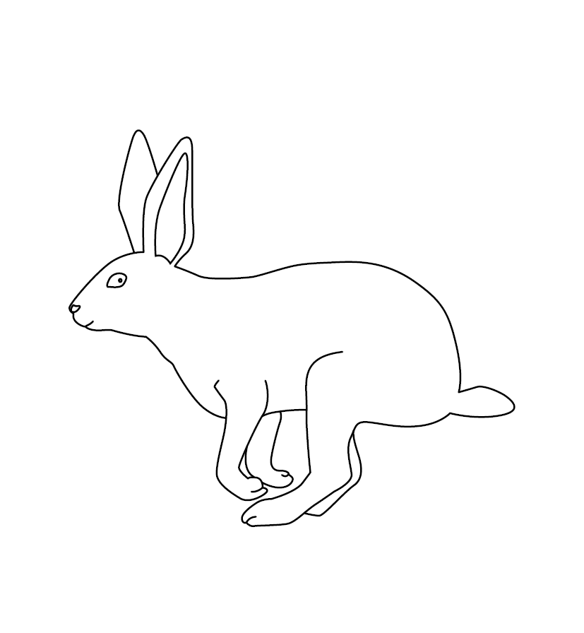 Free Rabbit Coloring Image – Printable PDF Activity for Kids