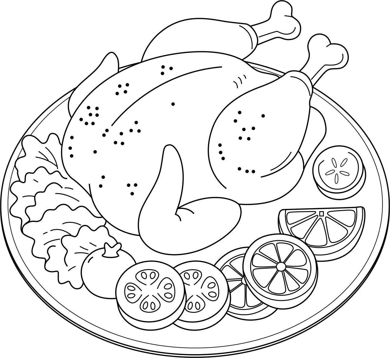 Free Food Items Coloring Book | Printable Fun for Kids