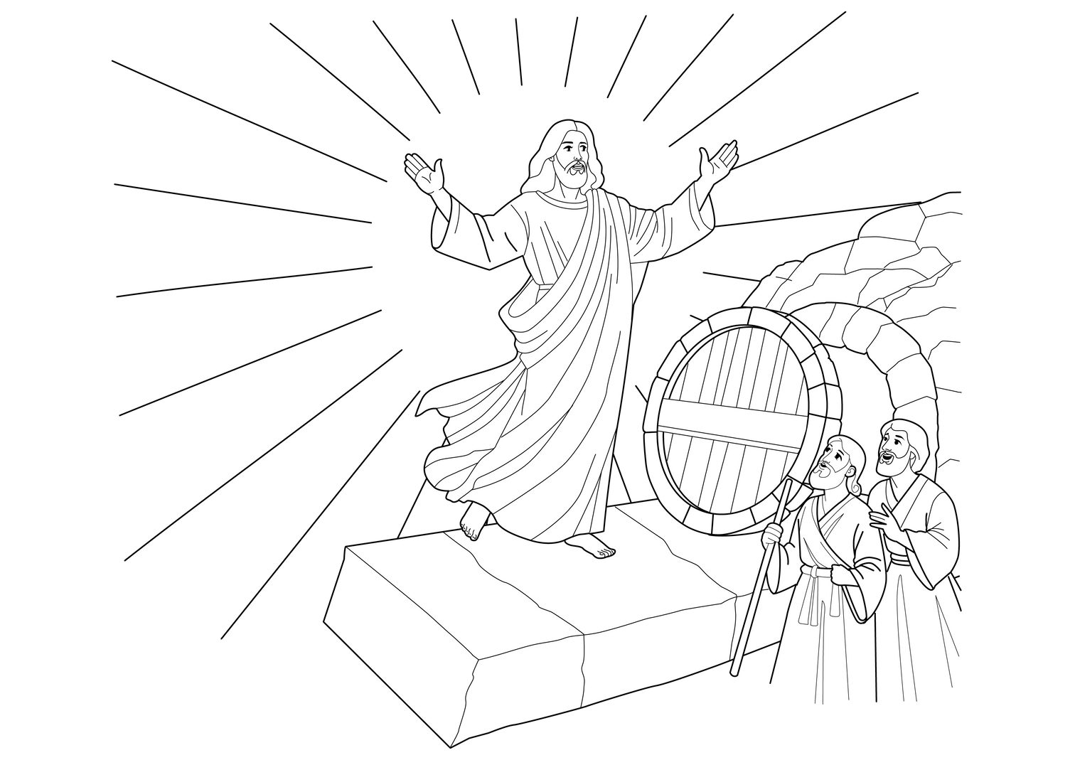 Jesus Christ Coloring Pages – Free Bible Printables