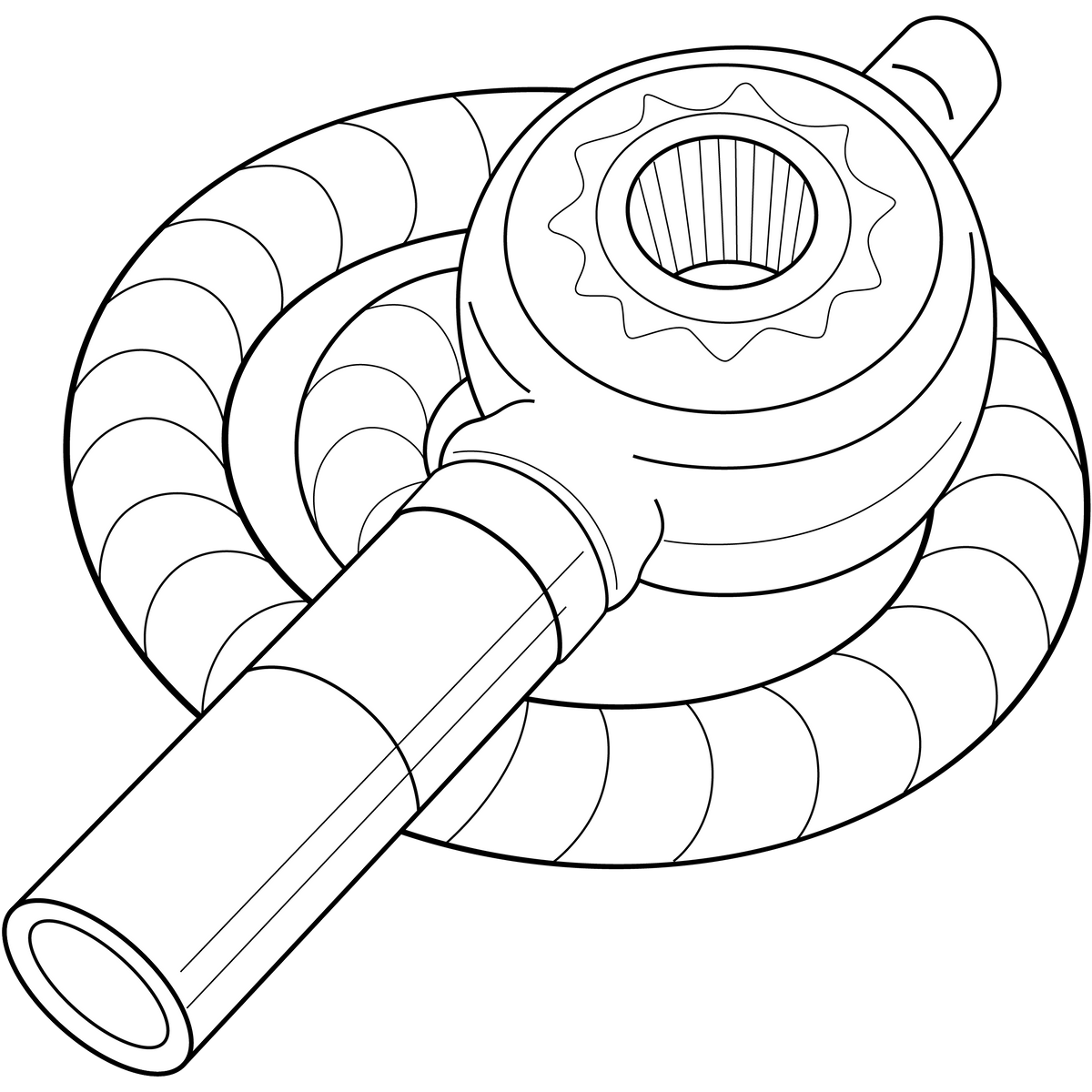 Party Blowers And Noisemakers Coloring Picture