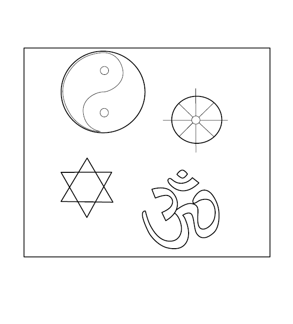 Symbols Coloring Image – Fun and Educational Printable for Kids