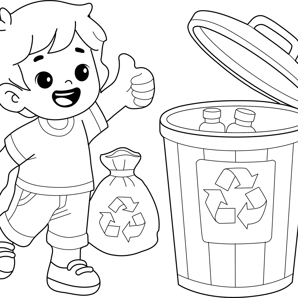 Free Printable Social Hygiene Coloring Page