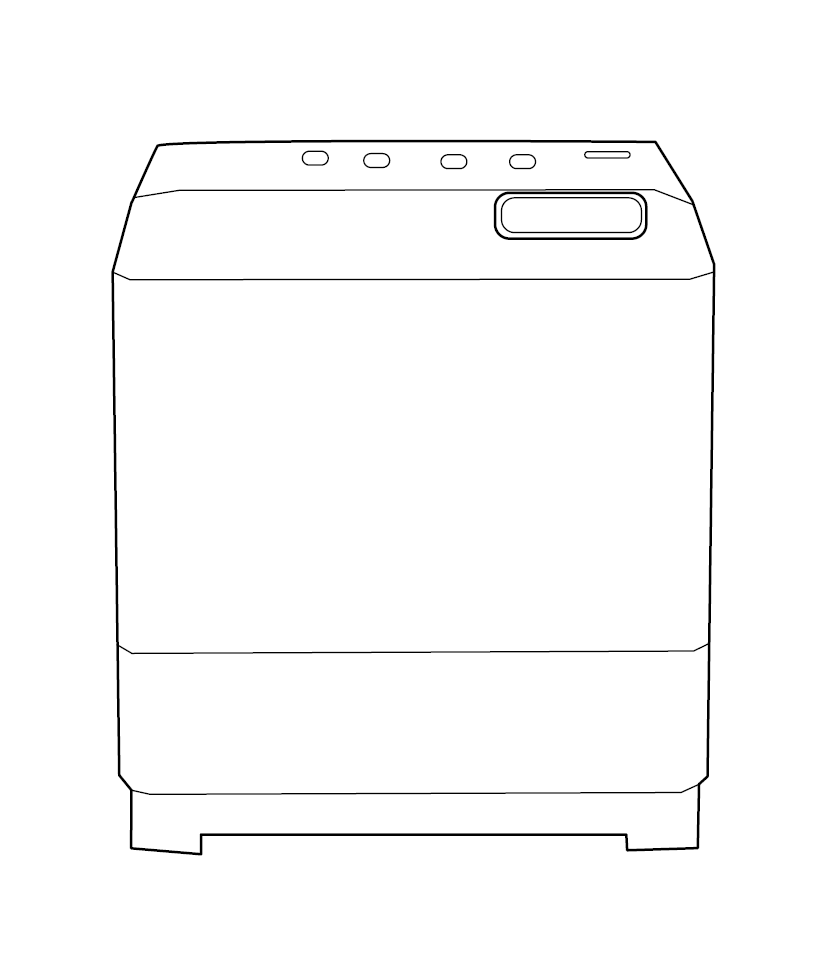 Washing Machine Coloring Picture