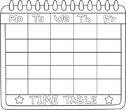 Classroom Coloring Book -Printable PDF