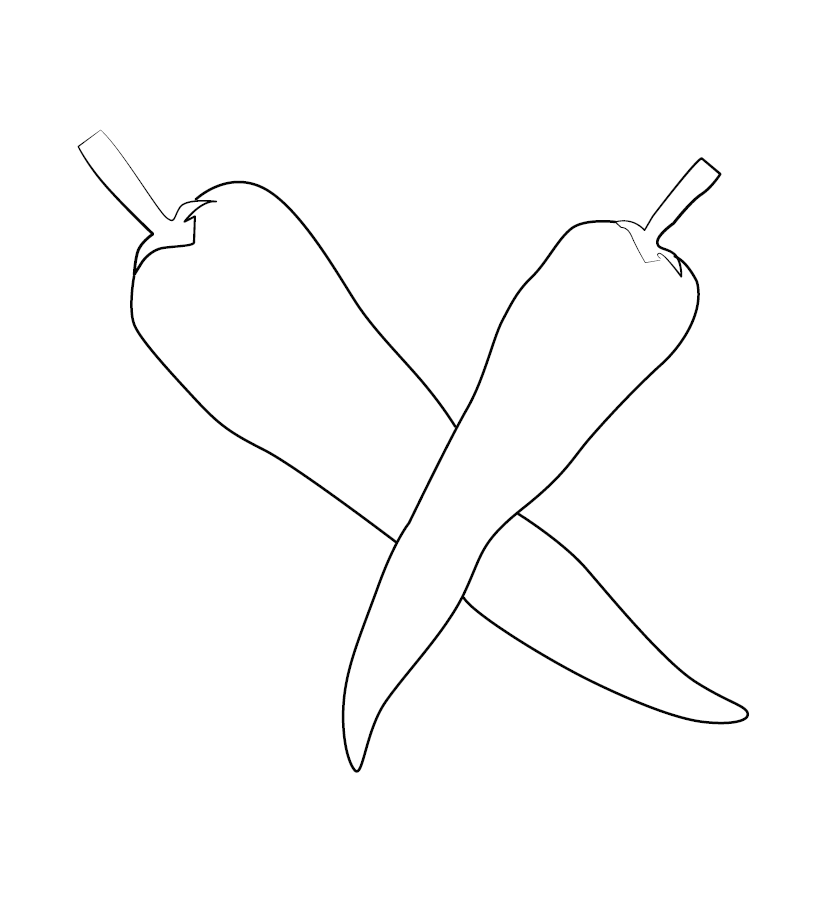 Free Printable Chilli Coloring Sheet – Kids Activity