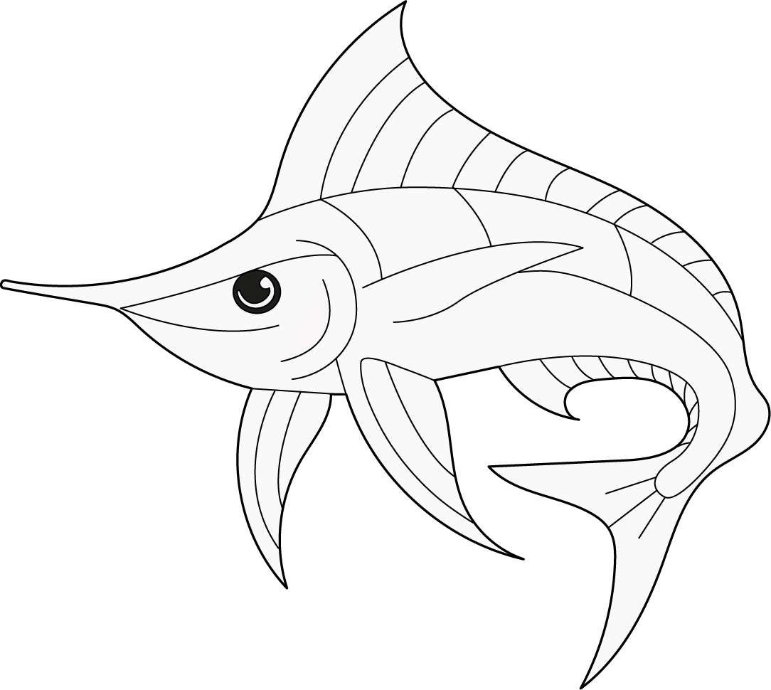 Swordfish Coloring Page For Children