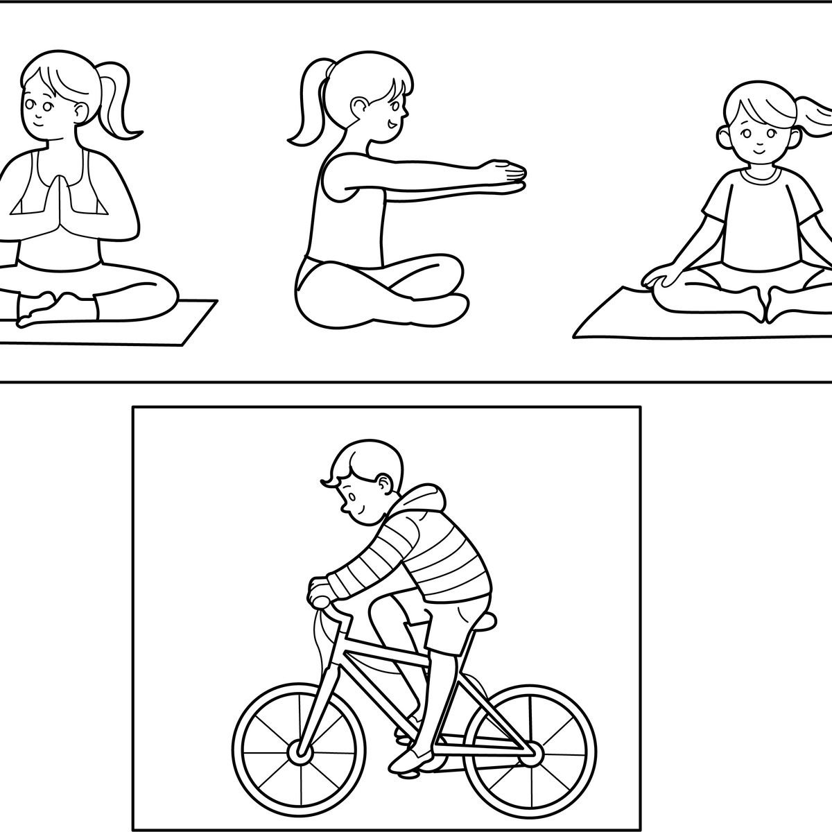Physical Activity Coloring Page