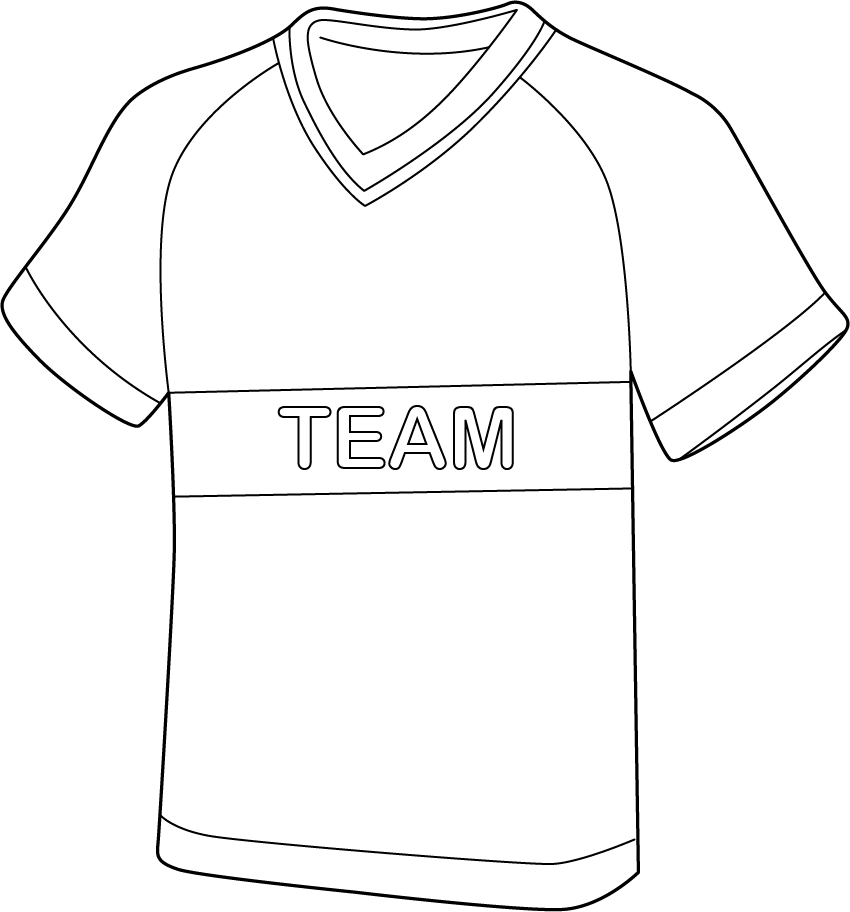 Printable Jersey Coloring Page