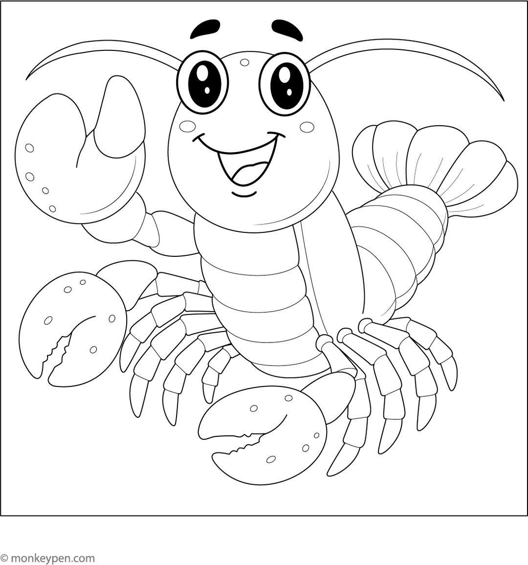 Lobster Coloring Book – Free Printable PDF