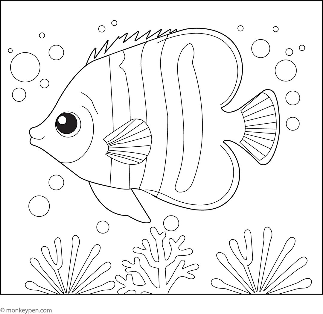 Printable Fish Coloring Book PDF Download
