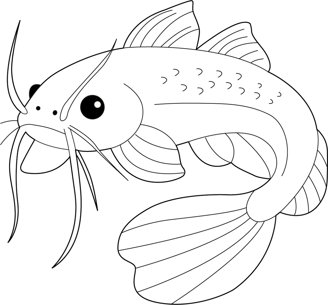 Free Catfish Coloring Page - Free Printable Coloring Page
