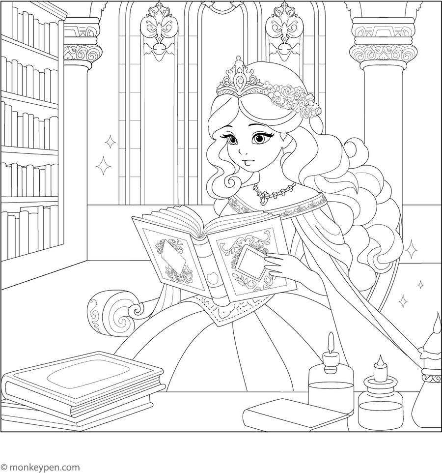 Princess Coloring Book | Magical Printable Pages for Kids