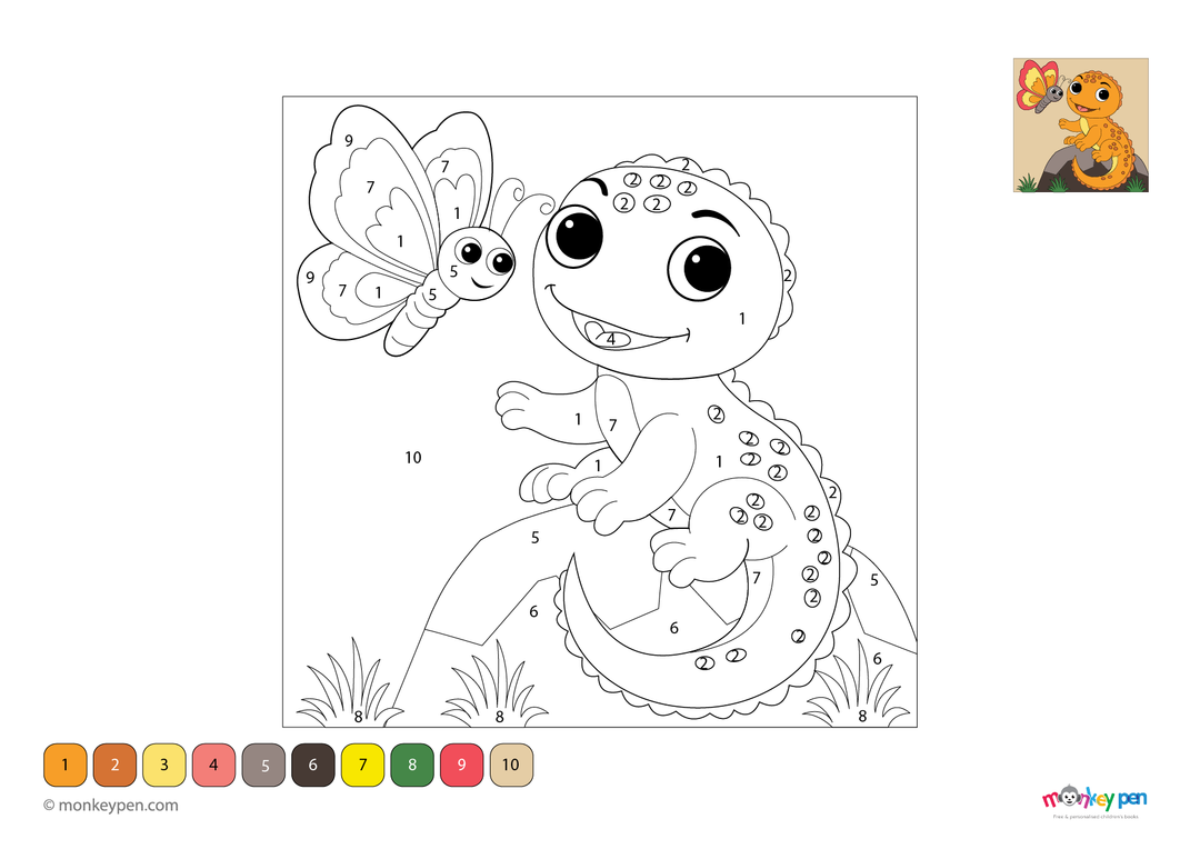 Free 285 Color by Number Printable – Free Worksheets for Kids – Page 11