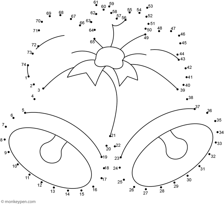 Christmas Bell | Printable Dot-to-Dot Holiday Activity for Kids