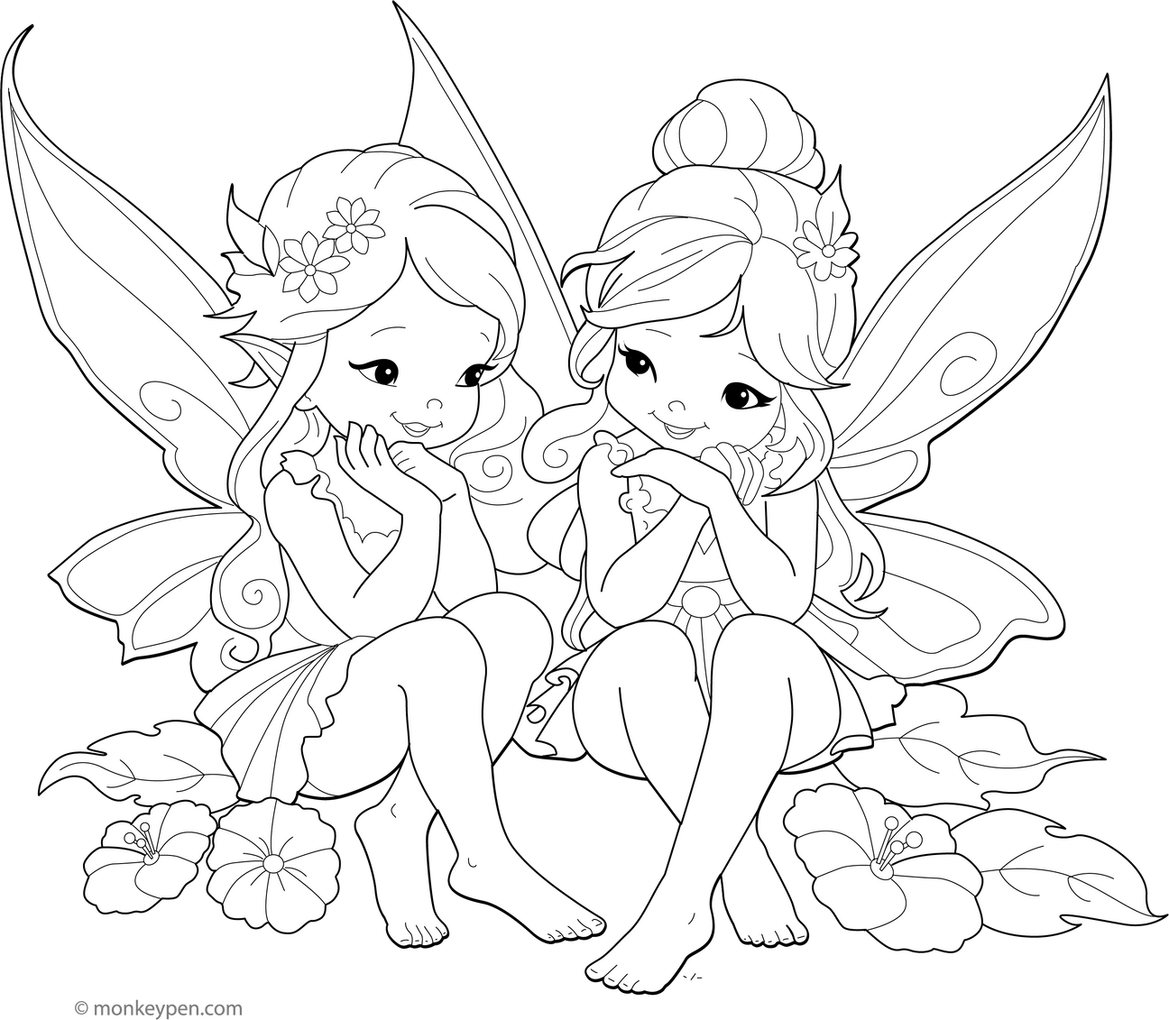 Magical Fairy Coloring Page – Printable PDF for Kids
