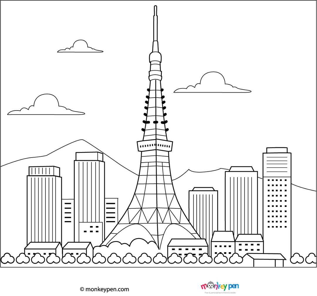 Japan Coloring Pages – Free Printable Landmarks