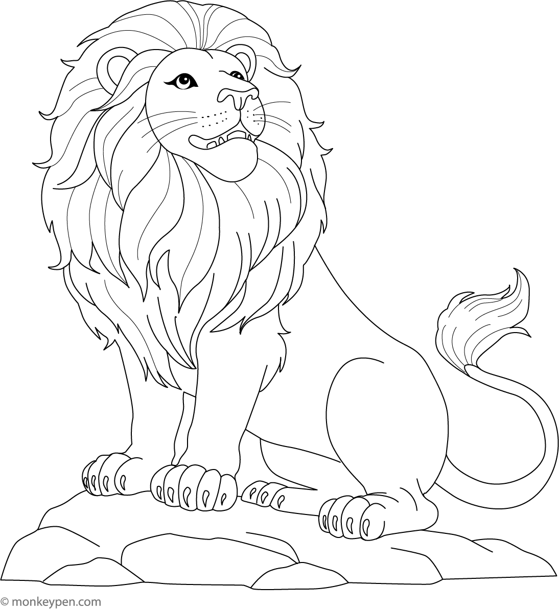 Free Printable Lion Coloring Book