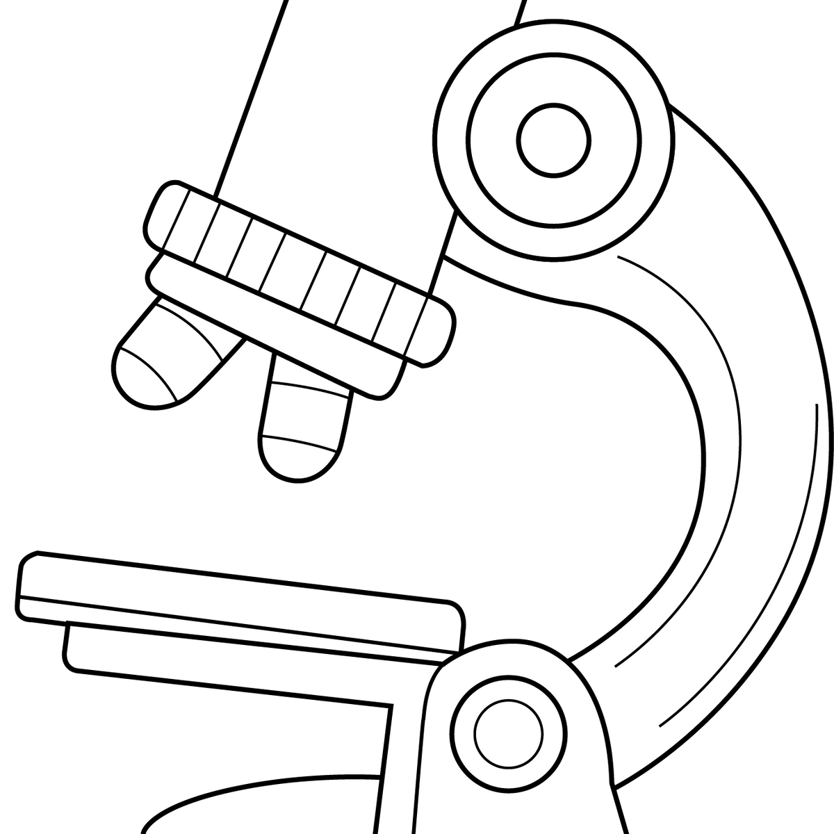 Microscope Coloring Page