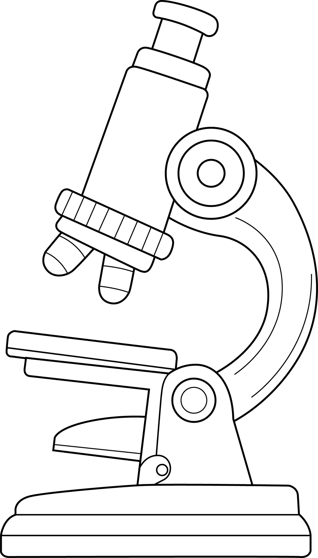 Fun Microscope Coloring Page – Free Printable for Kids