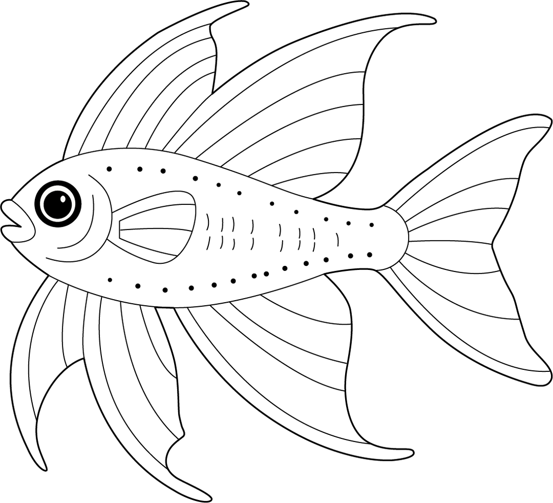 Printable Flying Fish Coloring Page
