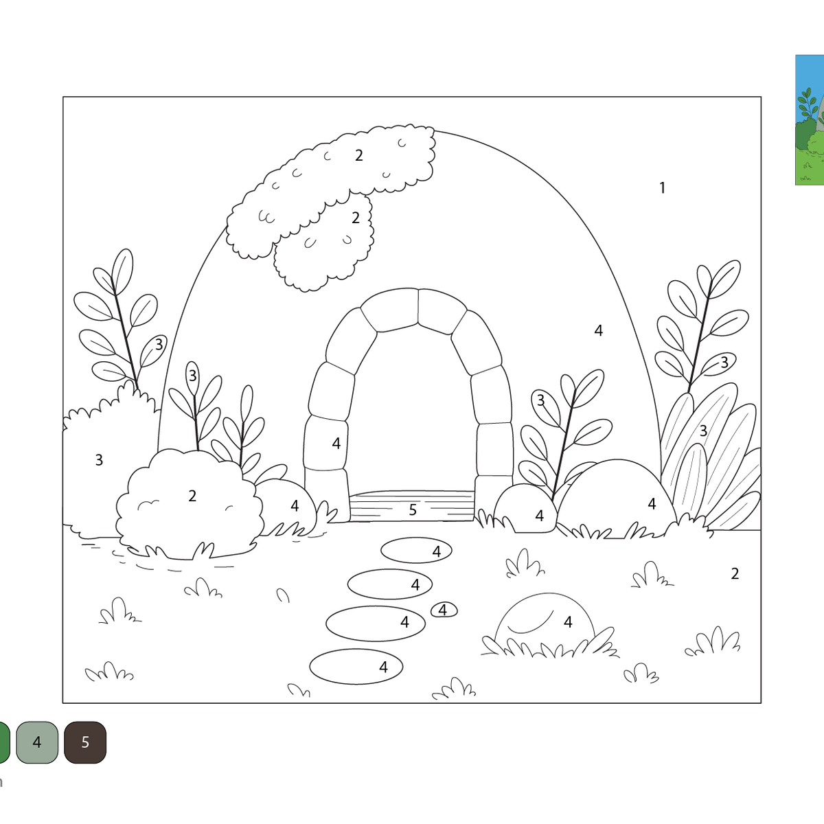 Den Color by Number | Fun Color-by-Number Worksheet to Download