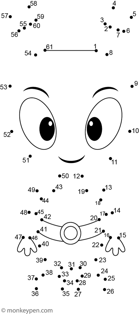 Cute Alien – Dot-to-Dot Printable Activity for Kids