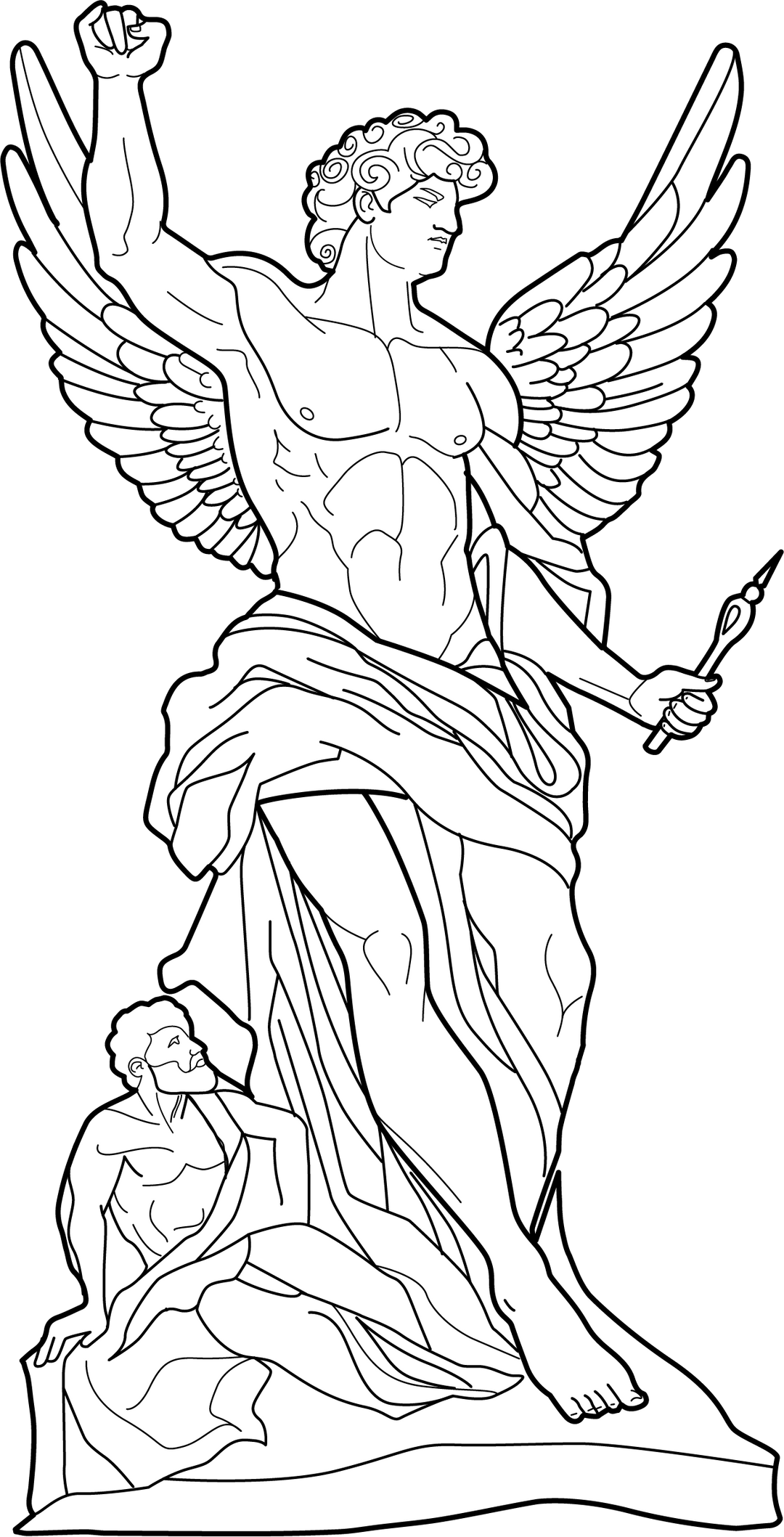 Greek God Apollo Coloring Page