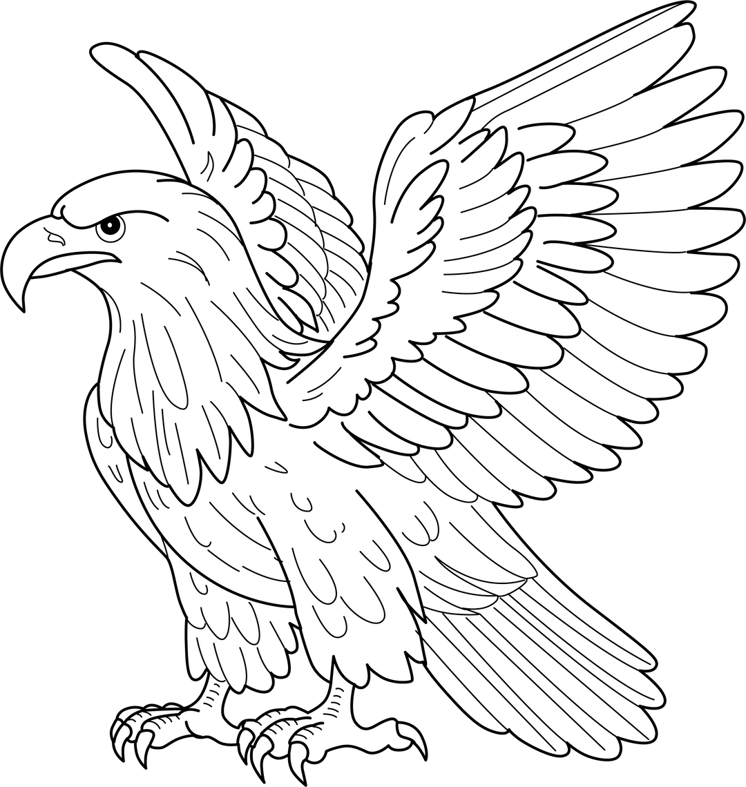 Printable Eagle Coloring Page