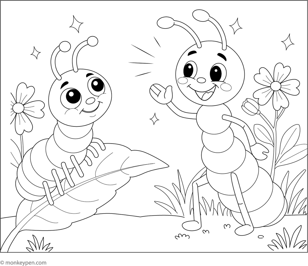 Ant Coloring Book – Fun Activity Pages for Children