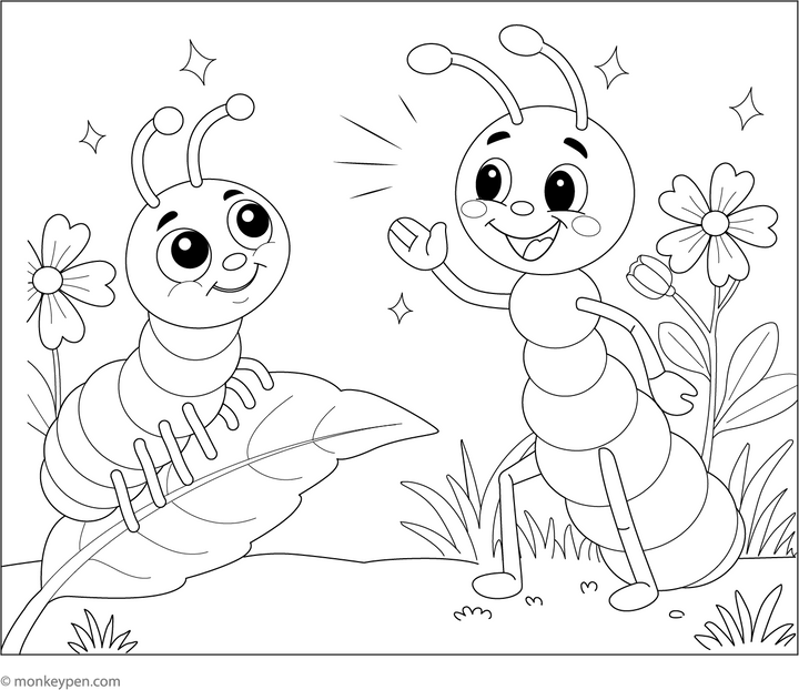 Ant Coloring Book – Fun Activity Pages for Children