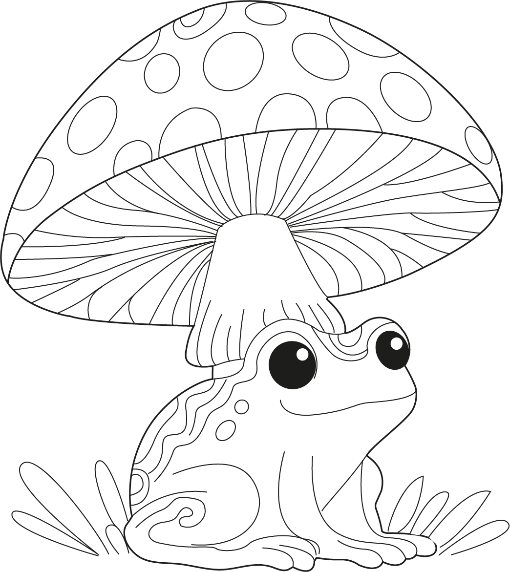Free Baby Frog Coloring Page – Printable Fun for Kids