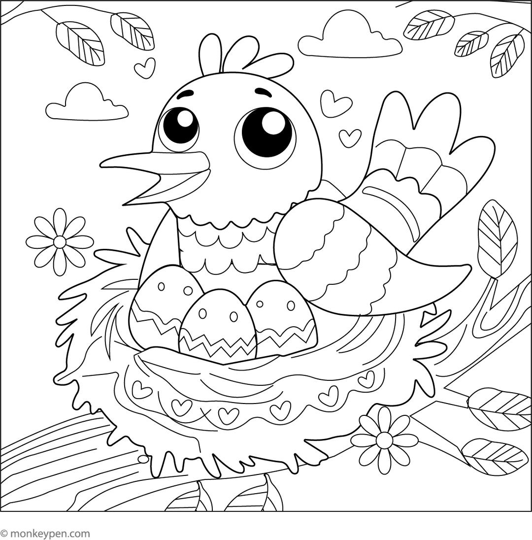 Cuckoo Coloring Book – Free Printable PDF for Kids Fun