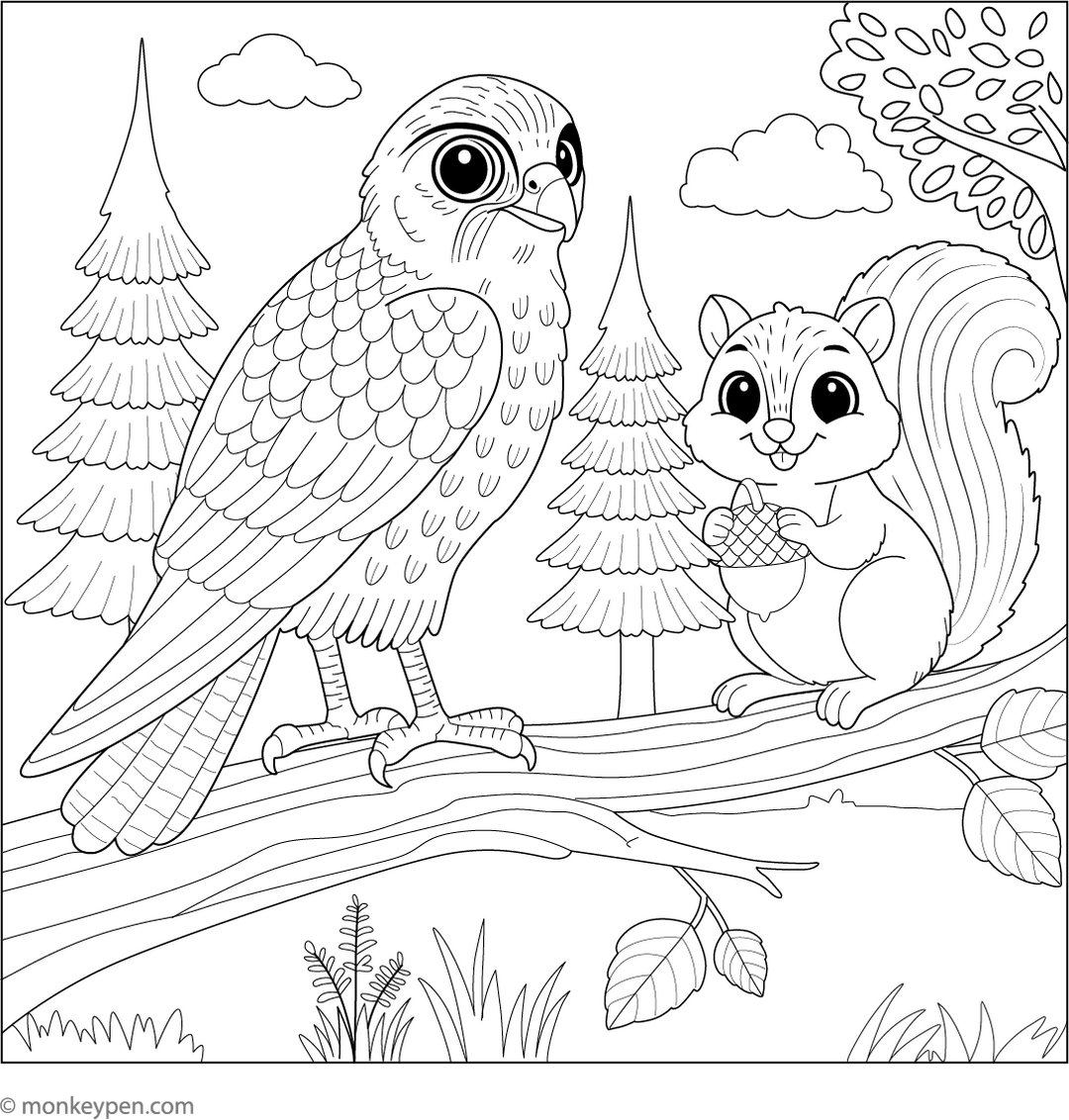 Free Falcon Coloring Pages – Easy Printables for Kids”