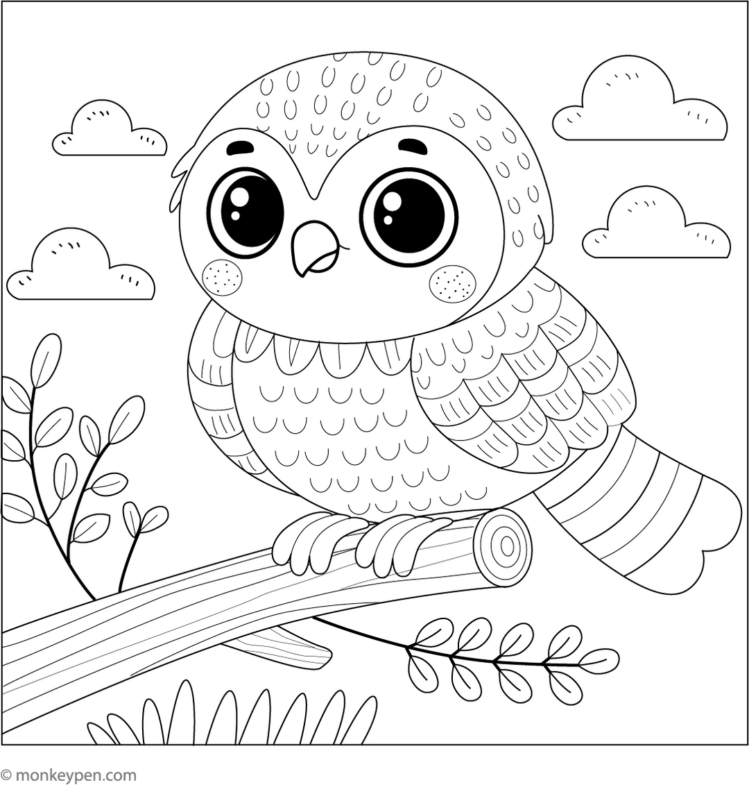 Falcon Coloring Book | Instant Printable PDF Download for Kids