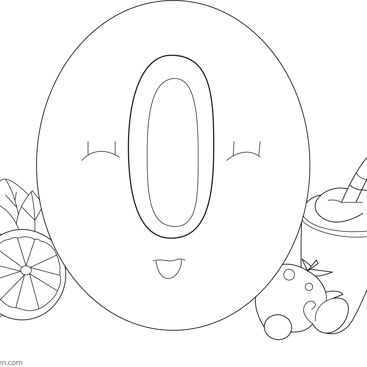 Printable Number Coloring Book
