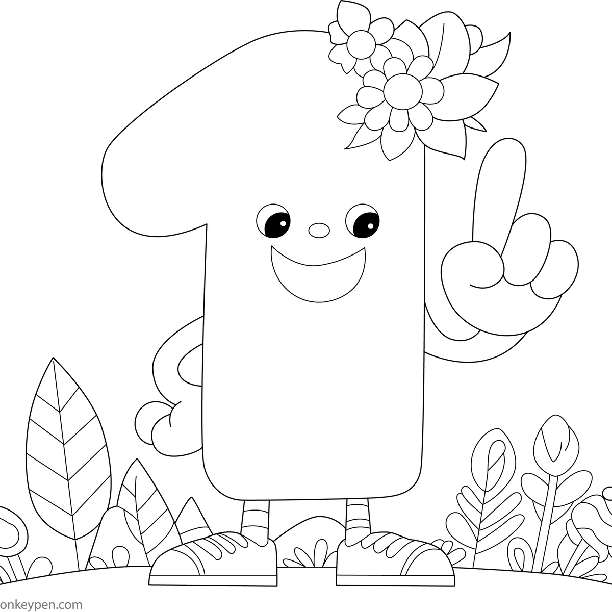 Printable Number Coloring Book