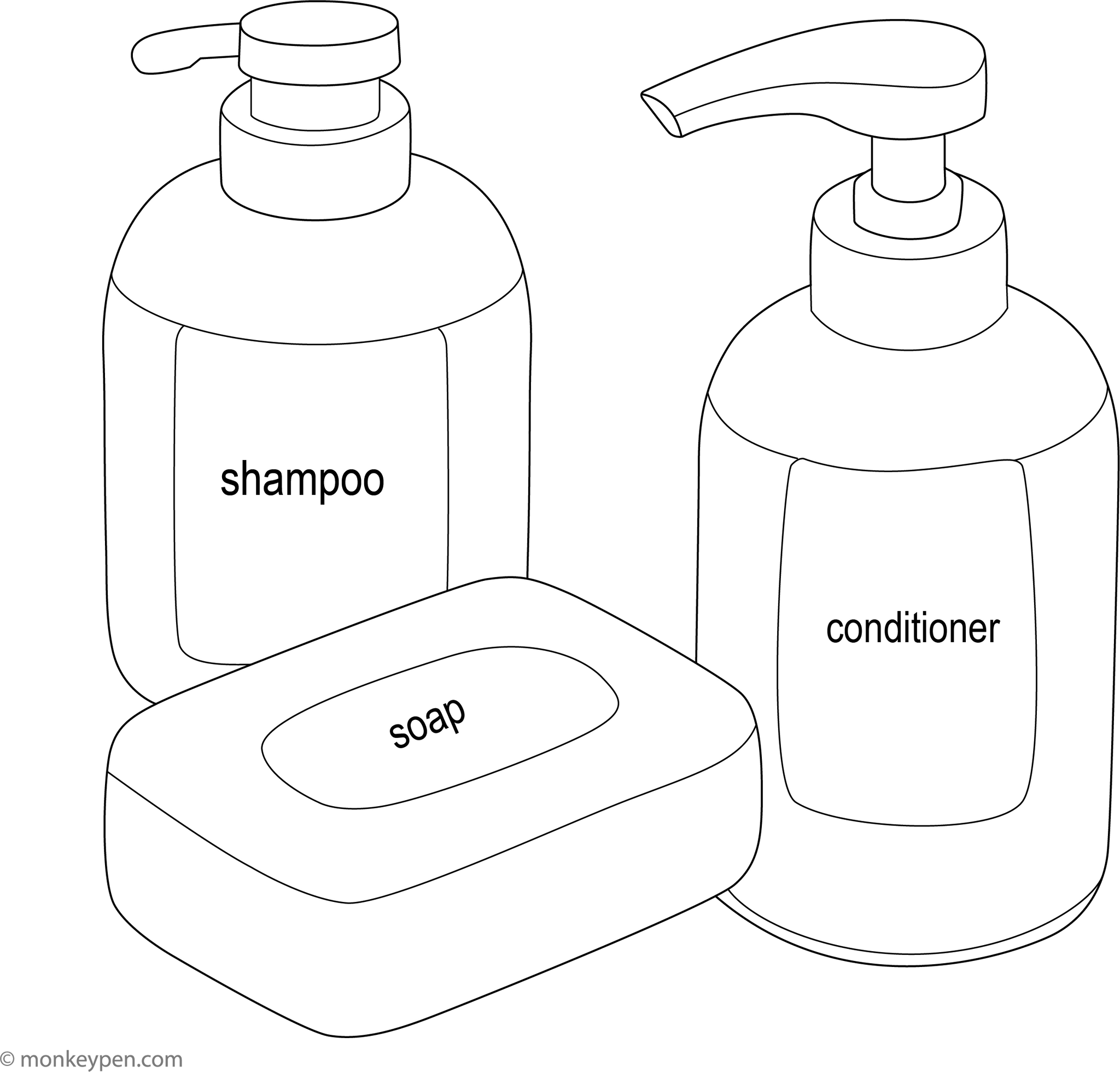 Personal Care Coloring Book - Healthy Habits Printable