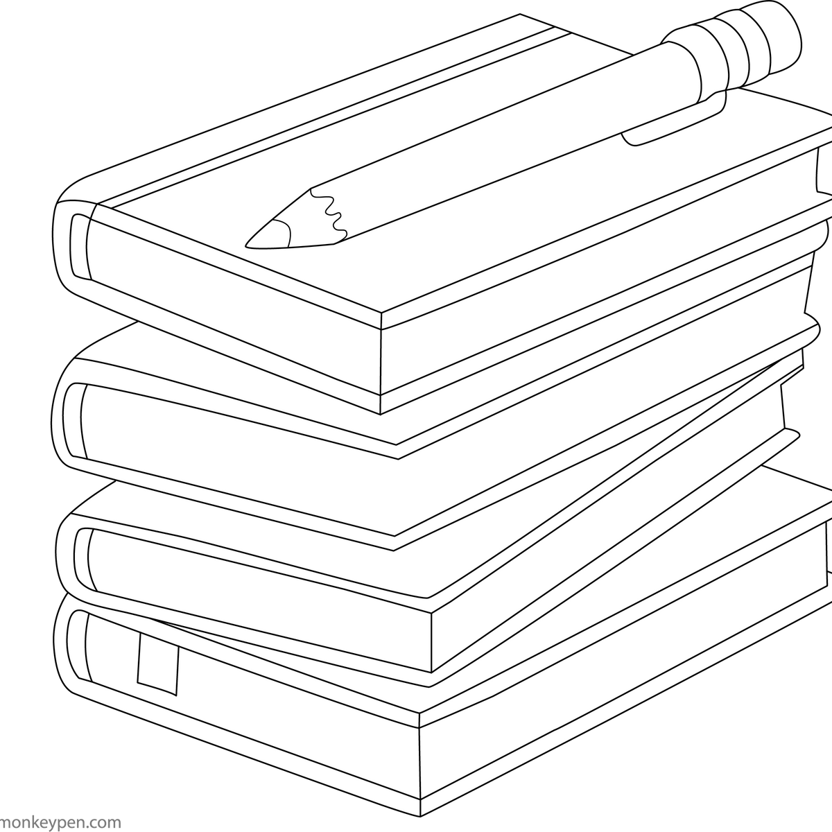 Stationary Coloring Book | Easy & Free Coloring Printable
