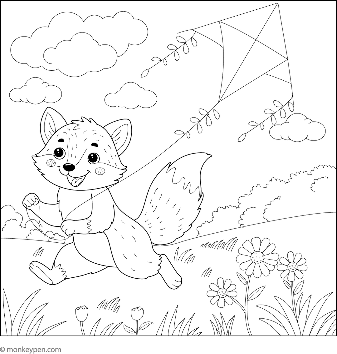 Fox Coloring Pages – Free Printable for Kids