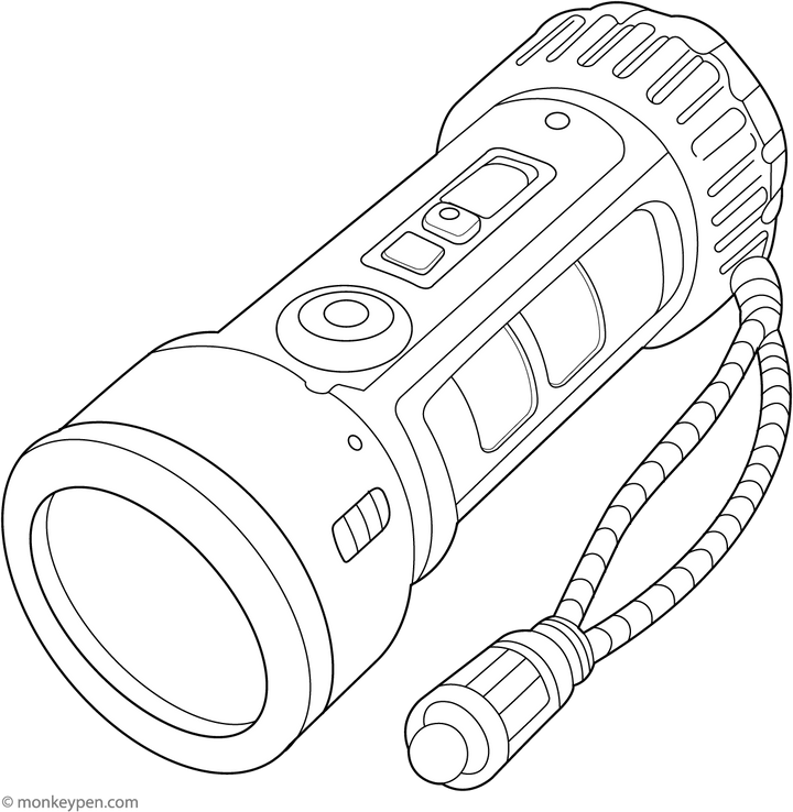 Torch Coloring Page – Free Printable for Kids