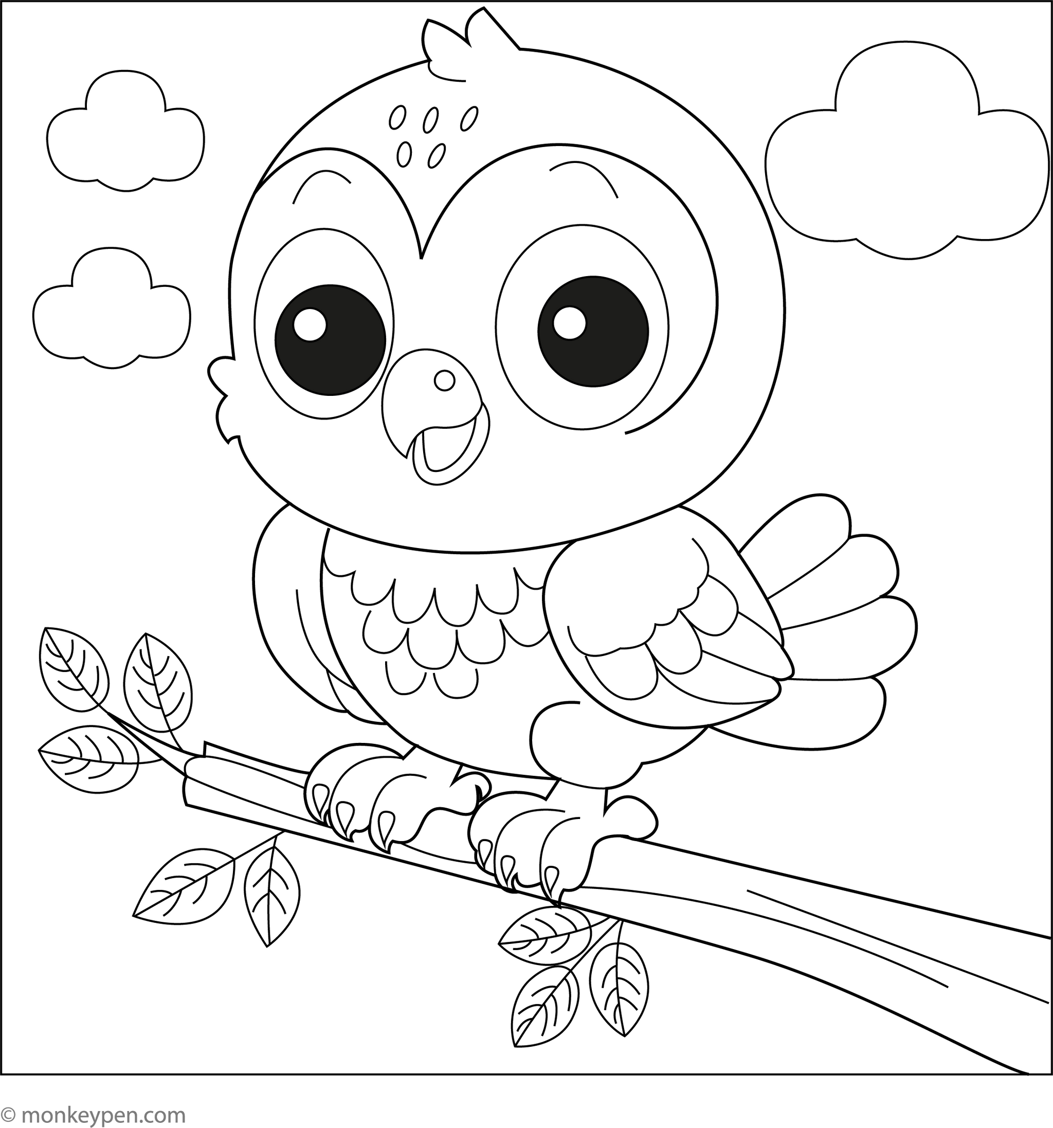 Hawk Coloring Book | Free Printable PDF