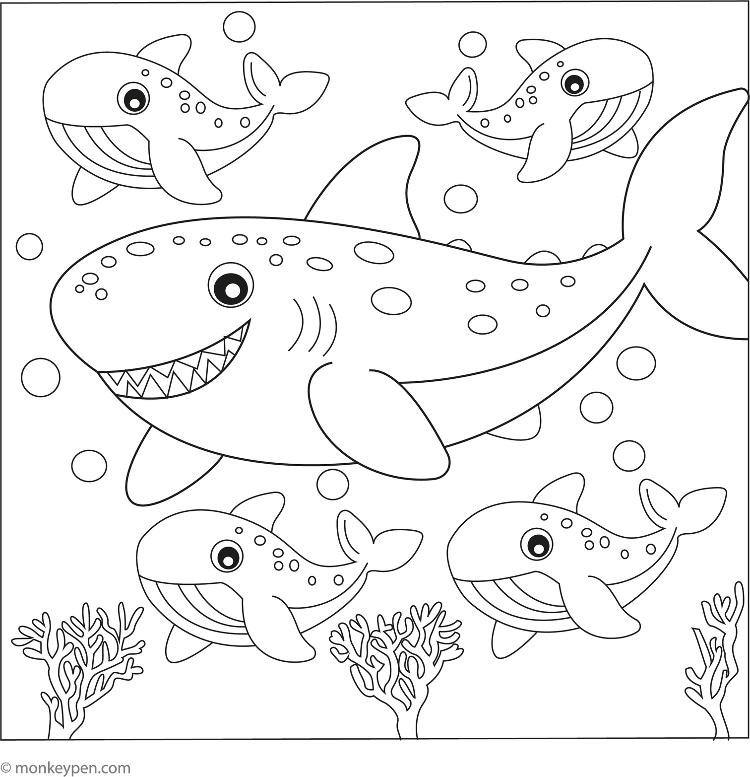 Megalodon Coloring Book – Creative and Easy Shark Coloring Fun