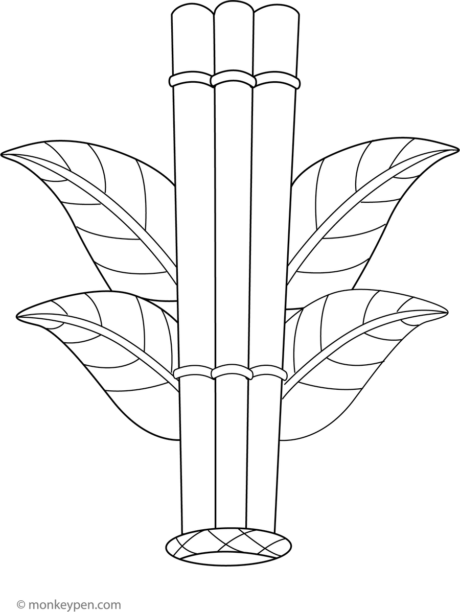 Pan Flute Instrument Coloring Page