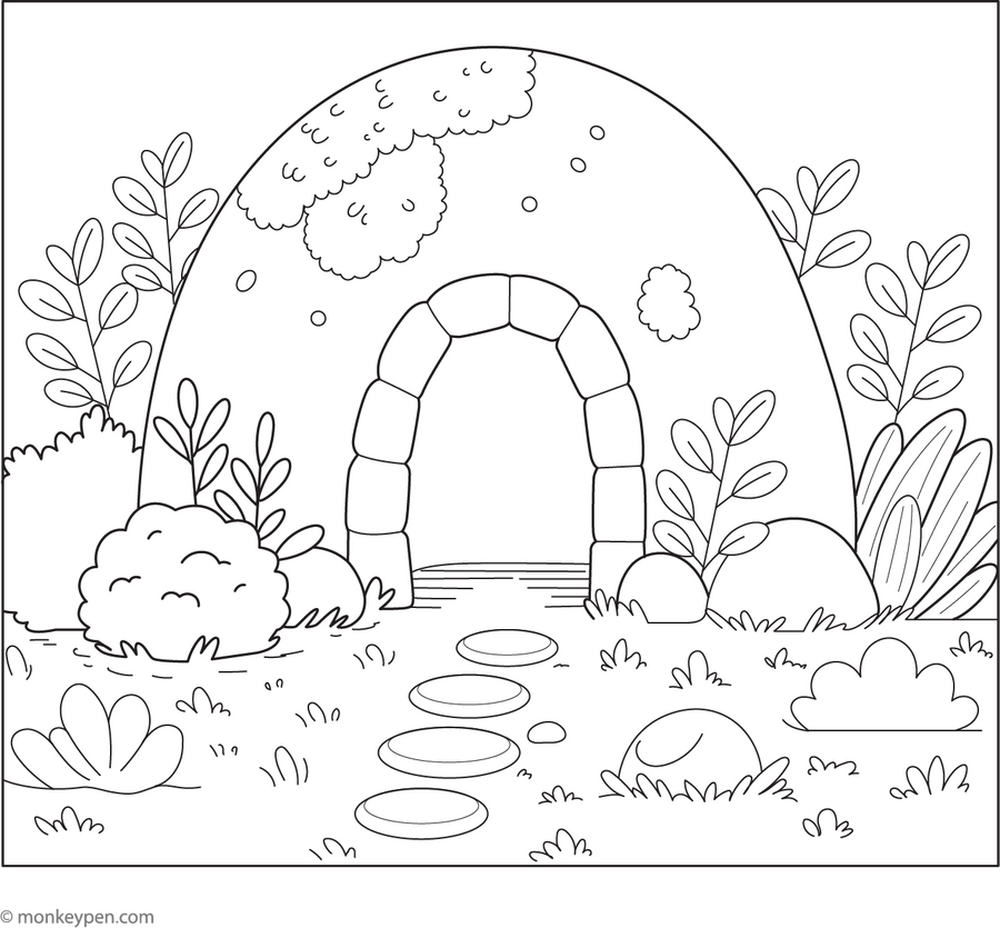 Den Coloring Page