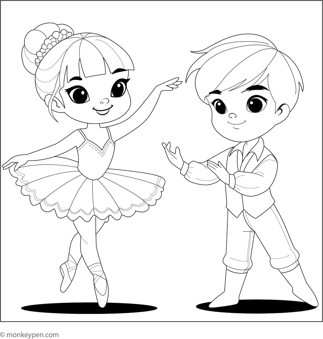 Free Ballerina Coloring Page – Printable Dance Fun for Kids