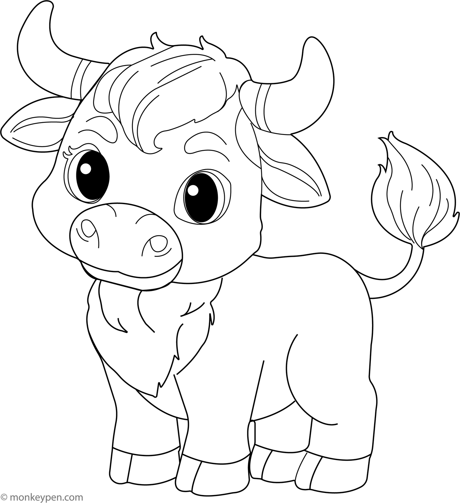 Bulls Coloring Pages – Free Printable for Kids